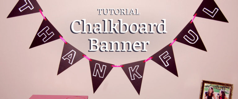 Let's Make a Chalkboard Banner — Recharge Workshop